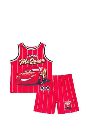 Disney Athletic Tank Top & Shorts Set - Cars Lightning Mcqueen Red