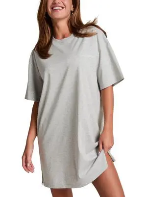 Hunkemoller Nightshirt Soft Grey Melange