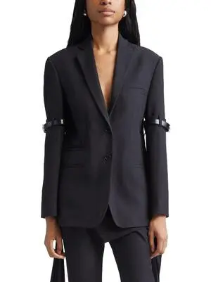Coperni Logo Belted Blazer - Black