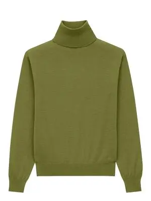 SAINT LAURENT Turtleneck Pullover In Cashmere, Wool, And Silk
