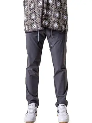 MACEOO Resistance Solid Drawstring Pants - Grey