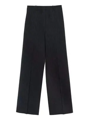 Hugo Pinstripe Straight-leg Trousers - Black