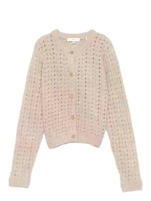 FRAME Cable-knit Cardigan - Neutrals