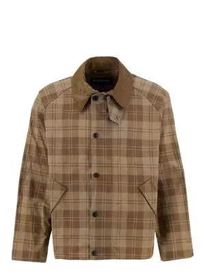 Barbour Check Windbreaker - Brown
