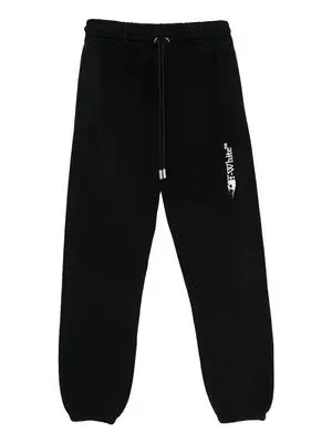 Off-White Logo-print Drawstring Track Pants - Black