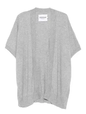 GOTHA Open-front Cardigan - Grey