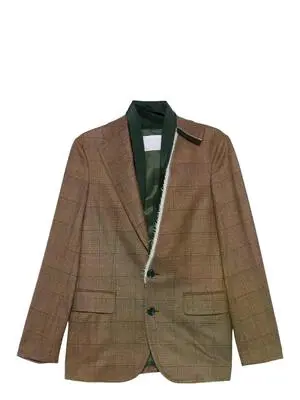 KOLOR Checked Single-breasted Blazer