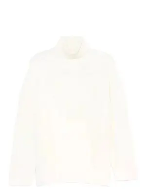 P.a.r.o.s.h High-neck Ribbed Sweater - White