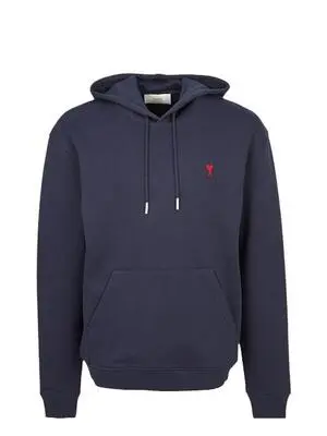 Ami Hooded Sweatshirt - Navy Blue