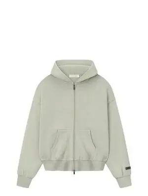 Fear Of God Essentials Classic Fleece Zip-up Hoodie - Abbey Stone