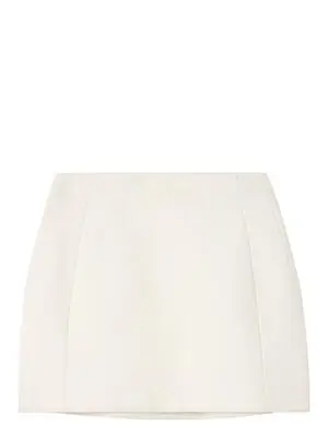 Wardrobe.NYC Rhw Twill Mini Skirt - Ivory