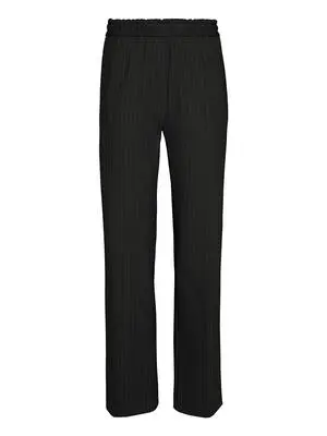 Oriane 1986 The Jogger Striped Straight-leg Pants - Black,white