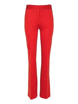 Oriane 1986 The Paris Mid-rise Flared Pants - Red