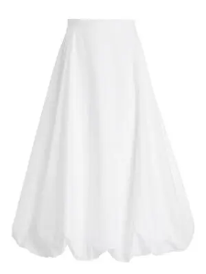 BY MALENE BIRGER Aubrey Bubble-hem Maxi Skirt - White