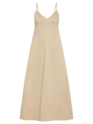 ST. AGNI Structured Cotton Midi Dress