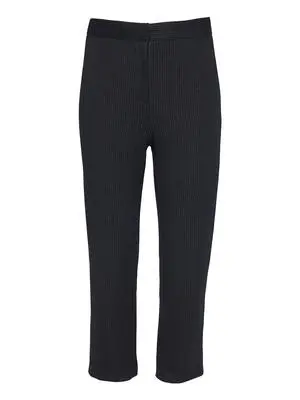 Oriane 1986 Striped Straight-Leg Trousers Navy