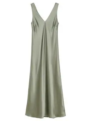 BY MALENE BIRGER Levita Satin Maxi Dress - Green