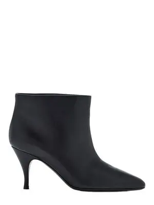 HERBERT LEVINE Silhouette Leather Ankle Boots - Black
