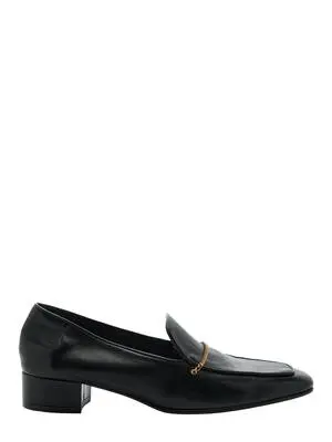 HERBERT LEVINE Fair And Square Leather Loafers