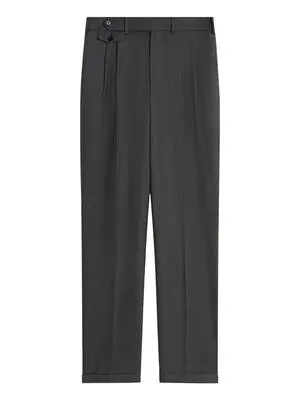 Dunhill Cashmere Double Pleated Trousers - Grey