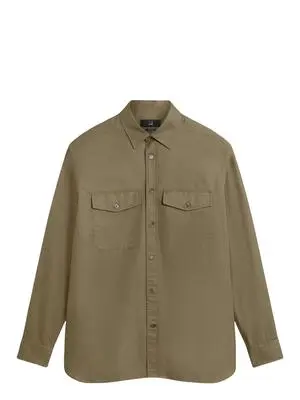 Dunhill Cotton Gabardine Overshirt - Green