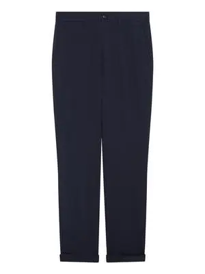 Dunhill Cotton Gabardine Chinos - Navy