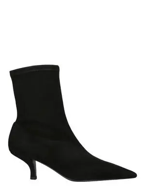 TOTEME Suede Heeled Boots 55 - Black