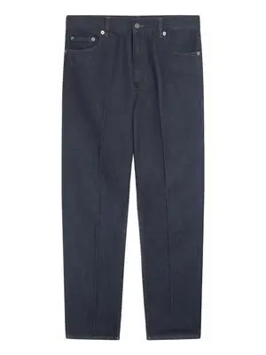 Dunhill Cotton-silk Blend Straight Leg Jeans - Blue