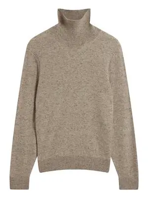 Dunhill Cashmere Donegal Rollneck Sweater - Beige