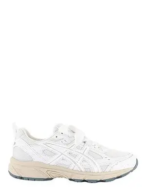 Asics Faux-leather And Mesh Low-top Trainers - White Pure Silver
