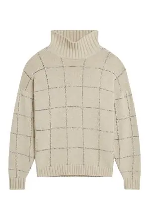 Dunhill Cashmere Funnel-neck Sweater - Neutral