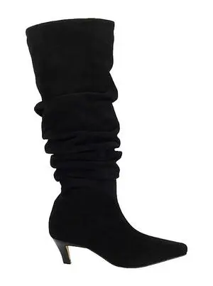 DUNE Saunders Suede Knee-high Boots - Black Suede