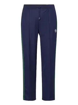 SERGIO TACCHINI Renshaw Side-stripe Cotton-blend Track Jogging Bottoms - Maritime Blue Eden