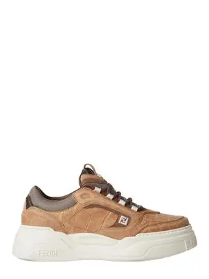 Fendi Force Low-top Sneakers - Beige
