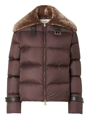 Fendi Aviator Down Jacket - Brown