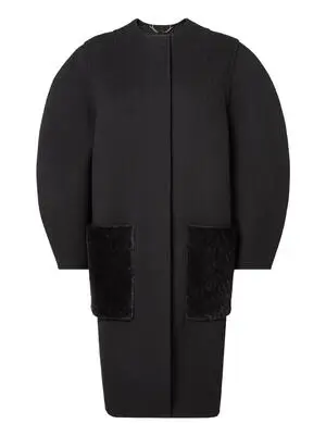 Fendi Midi Coat - Black