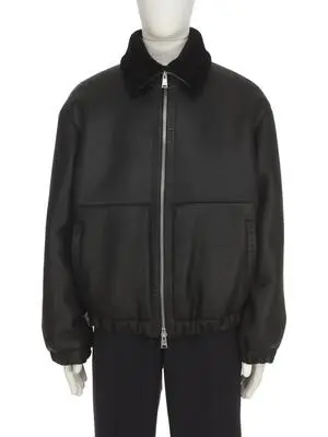 Fendi Leather Blouson - Black