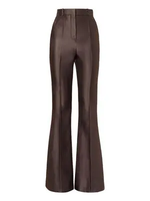 Fendi High-waisted Charleston Trousers - Brown