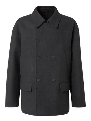 Fendi Double-breasted Pea Coat - Black