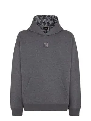 Fendi Long-sleeved Cotton Sweatshirt - Grey