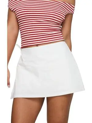 Princess Polly Gigi Wrap Skort - White