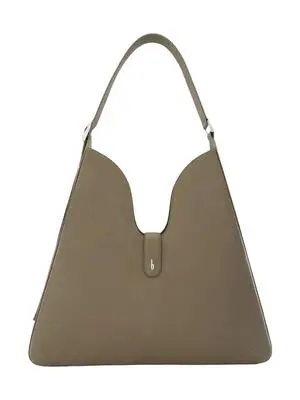 BEHNO Melina Nappa Leather Shoulder Bag - Wood
