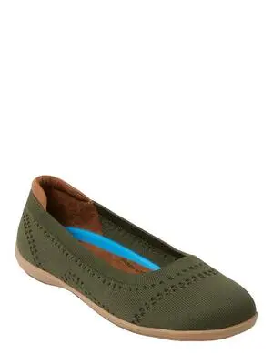 DEARFOAMS Misty Ballet Flat Olive 2