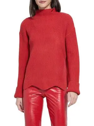 Lyssé Hyacinth Ribbed Sweater - Extra Ordinary Red