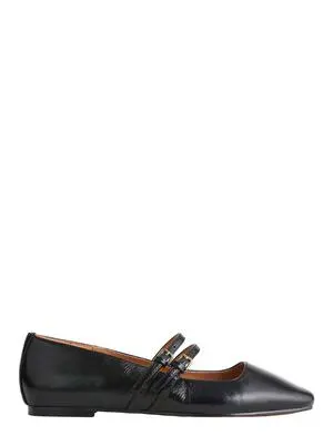 Madewell Greta Double-strap Ballet Flat - True Black