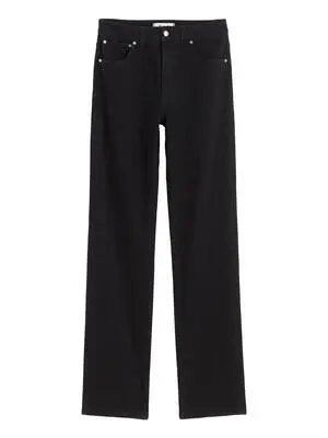 Madewell Longline Straight Jean - Black Frost