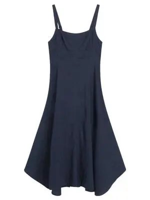 A.L.C. Harlow Linen Midi Dress - Navy