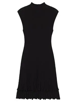 A.L.C. Cotton Blend Knit Mini Dress - Black