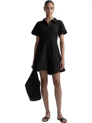 A.L.C. Julie Cotton Mini Shirtdress - Black