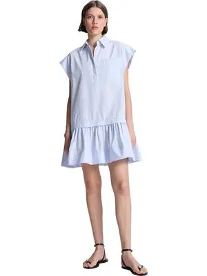 A.L.C. Brock Cotton Mini Dress - Acqua